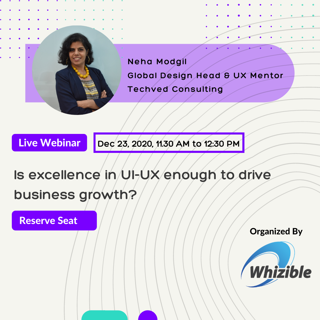Whizible On-Demand Webinar | How Design thinking helps to Boost Revenue?
