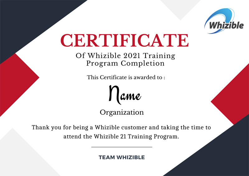 Whizible Customer Training Program, June 2022. - Whizible : Integration ...